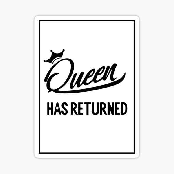 "queen logo" Sticker by vipanartist | Redbubble