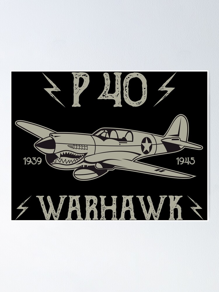 "Curtiss P-40 Warhawk" Poster by ruiazevedo | Redbubble