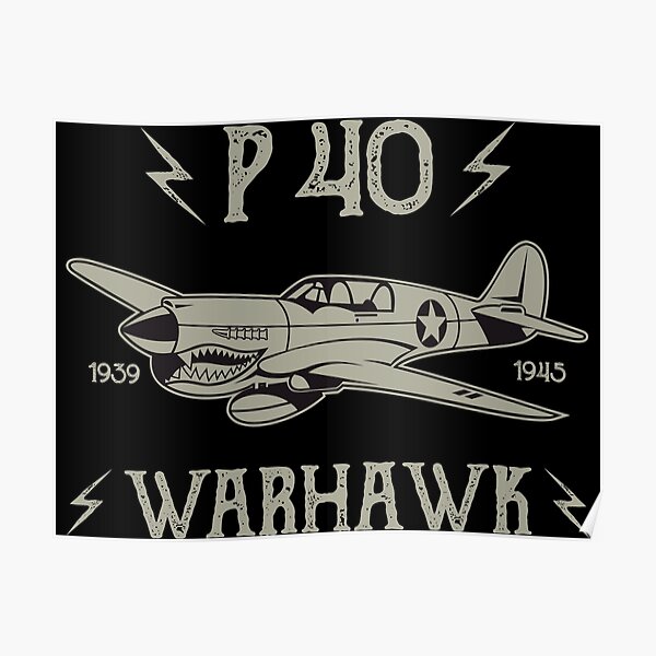 "Curtiss P-40 Warhawk" Poster by ruiazevedo | Redbubble