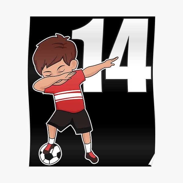 "Awesome Soccer Player Number 14 Soccer Athlete Athletic Sports Team ...