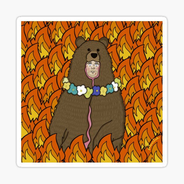 "Midsommar Cartoon" Sticker for Sale by laurited | Redbubble