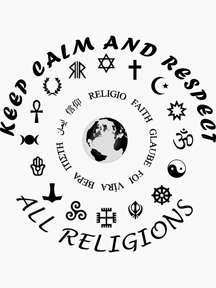 "RESPECT ALL RELIGIONS SHIRTS AND MASKS KEEP CALM AND RESPECT ALL ...