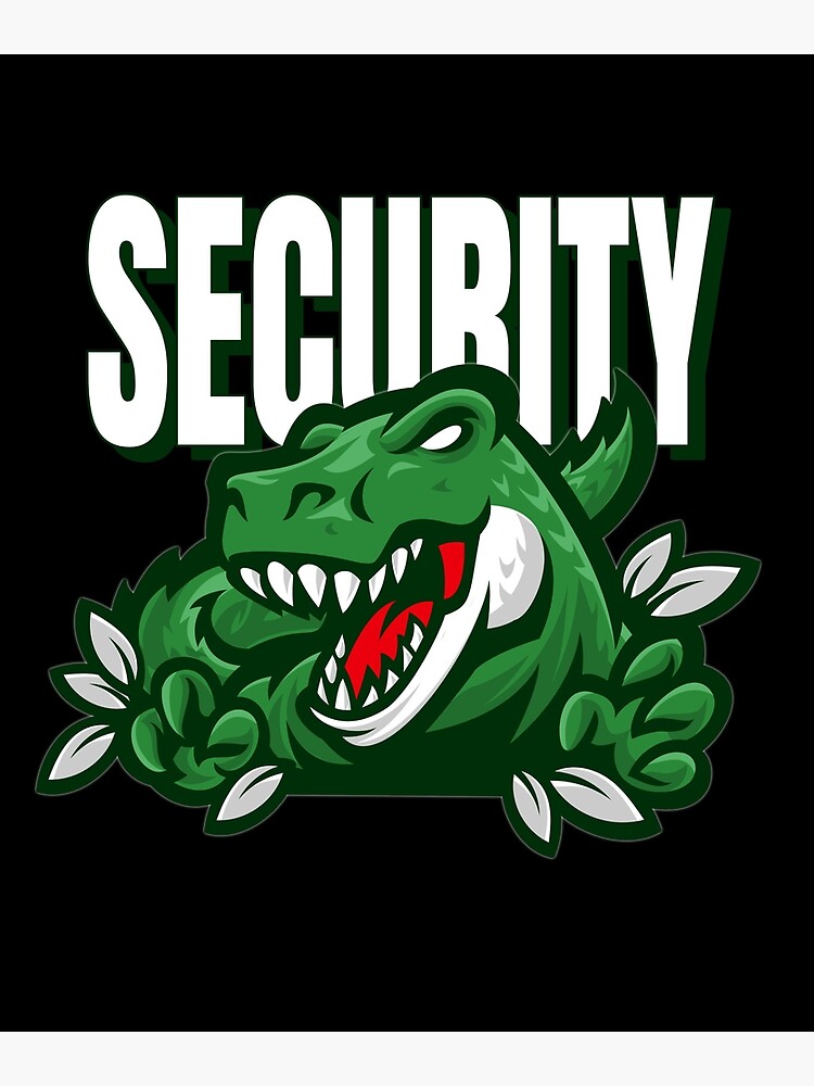 "Dinosaur Security T-Rex Birthday Party" Poster by jacks-tees | Redbubble