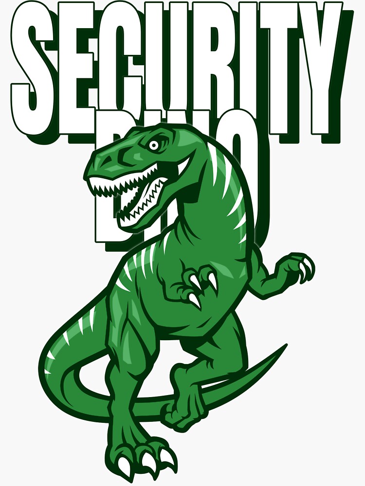 "Security Dino T-Rex Birthday Party" Sticker for Sale by jacks-tees ...