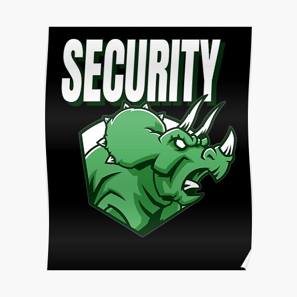 "Security Dinosaur Gaurd Birthday Party" Poster for Sale by jacks-tees ...