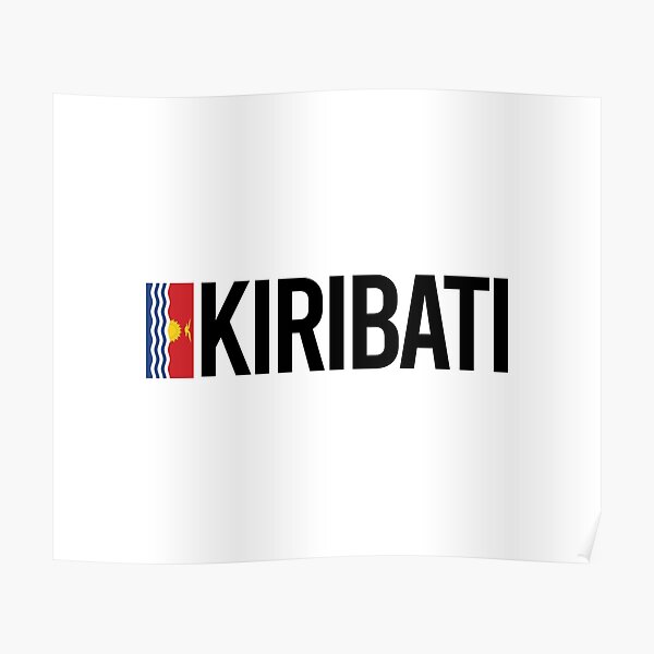 "Kiribati Minimal Design collection" Poster for Sale by randomorder ...
