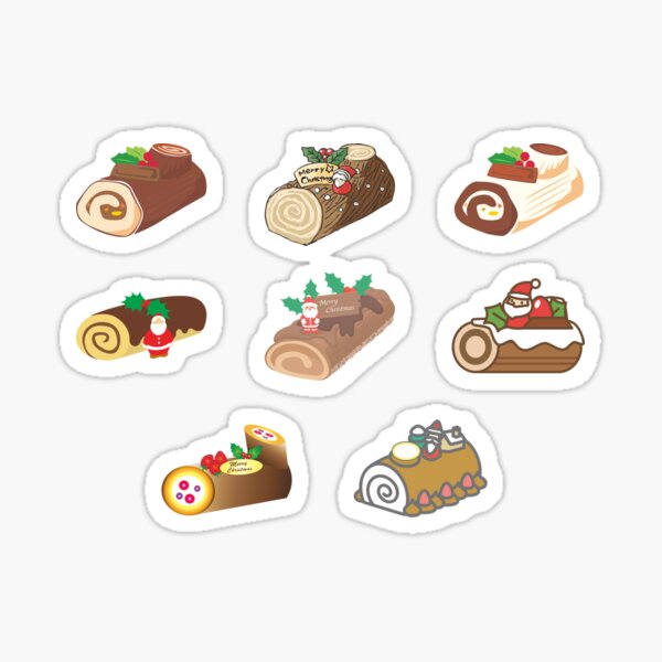 "Japanese Christmas Cake" Sticker by NTZ-Design | Redbubble