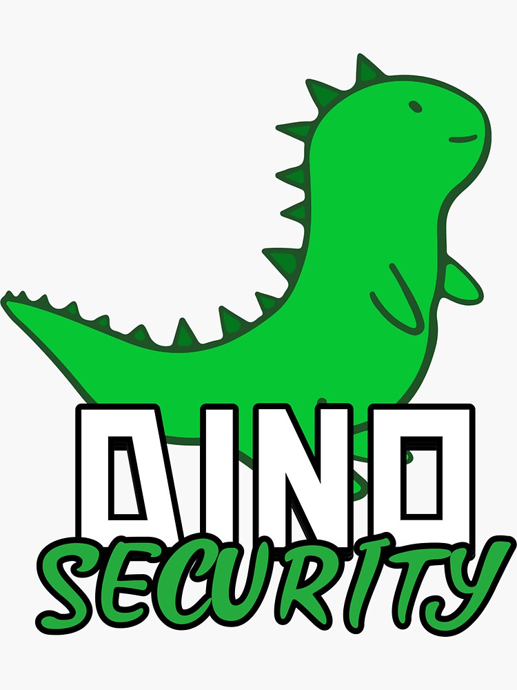 "Dino Security Dinosaur Birthday Doodle" Sticker for Sale by jacks-tees ...