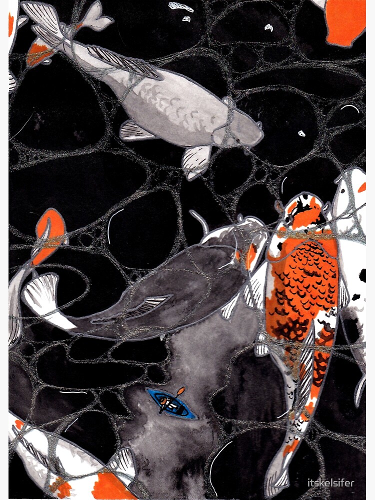 "Monster Koi Fish" Sticker for Sale by itskelsifer | Redbubble