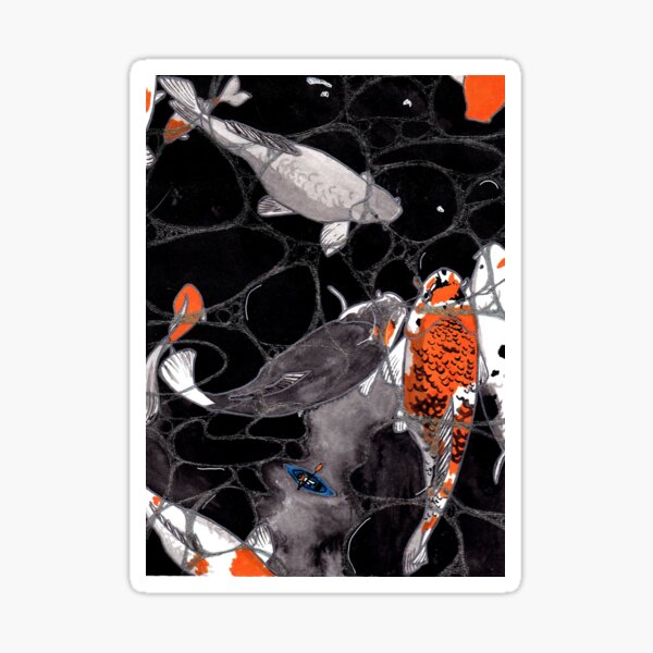 "Monster Koi Fish" Sticker for Sale by itskelsifer | Redbubble