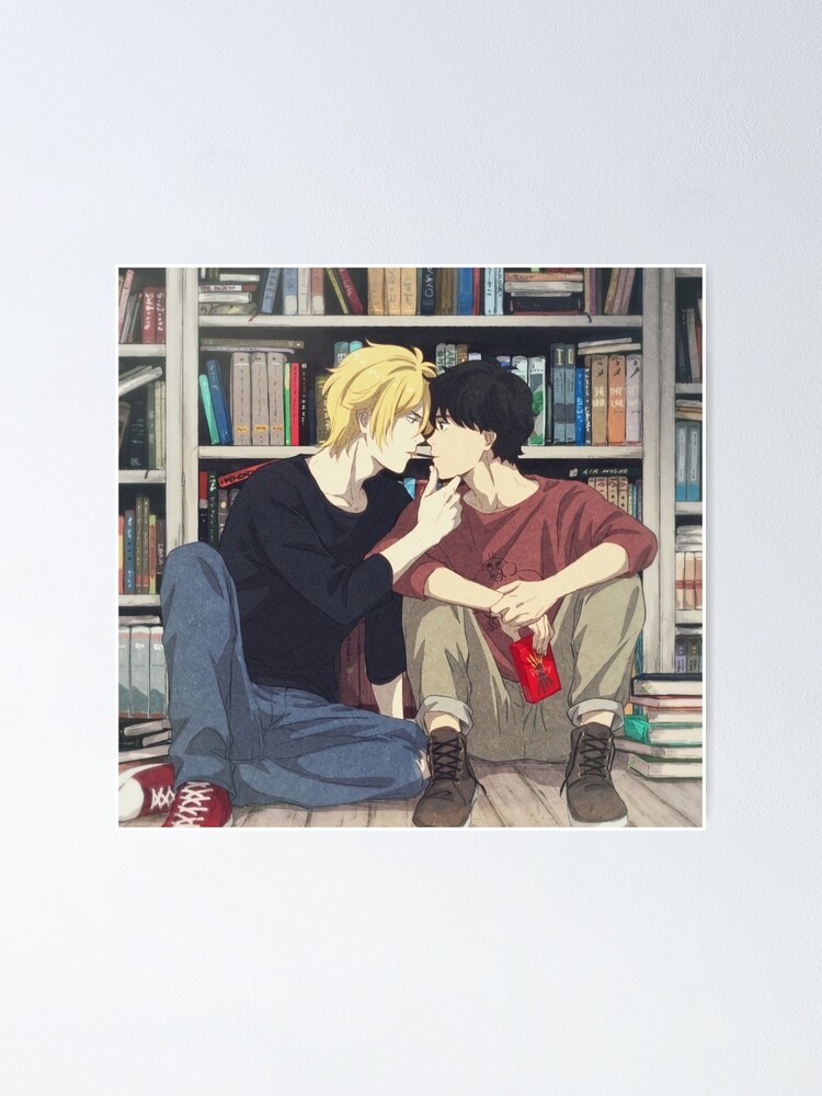 "Banana Fish in Library" Poster by alex-roberson | Redbubble