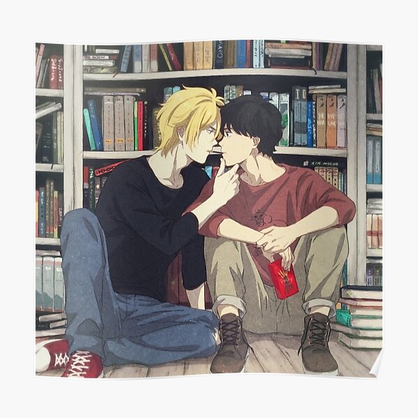 "Banana Fish in Library" Poster by alex-roberson | Redbubble