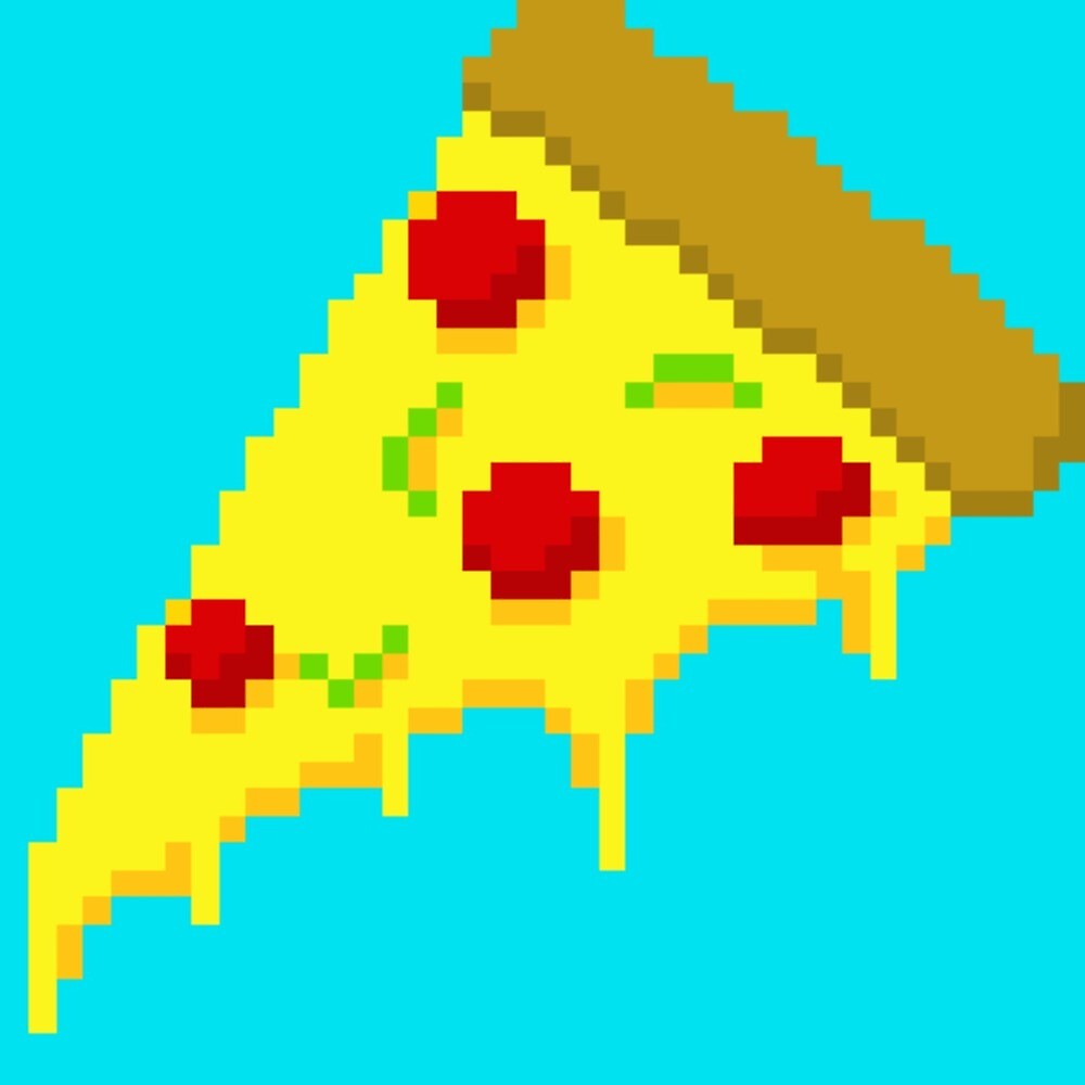 "PIZZA 8-bit" by Maggot2503 | Redbubble