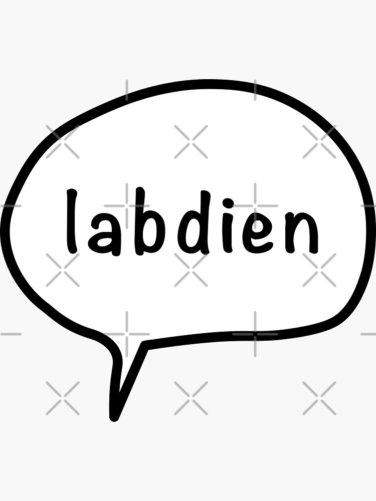 "Labdien Latvian Hello Greeting Speech Bubble" Sticker by ...