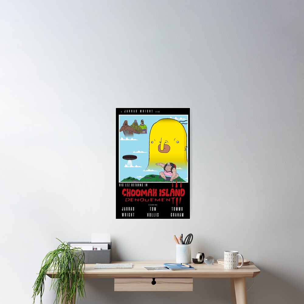 "choomah island 3 film poster- black " Poster by matherjack15 | Redbubble