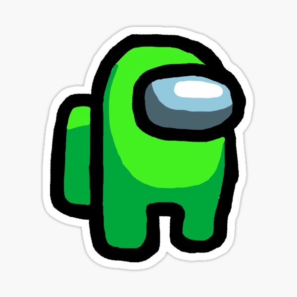 Among Us Lime Stickers | Redbubble