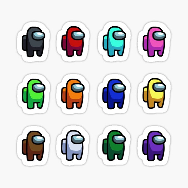 Among Us Players Stickers | Redbubble