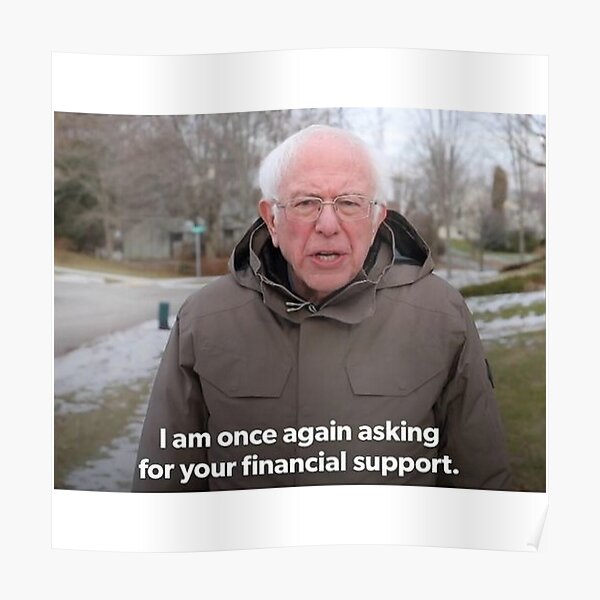 Bernie Sanders Meme I Am Once Again Template Printable Templates