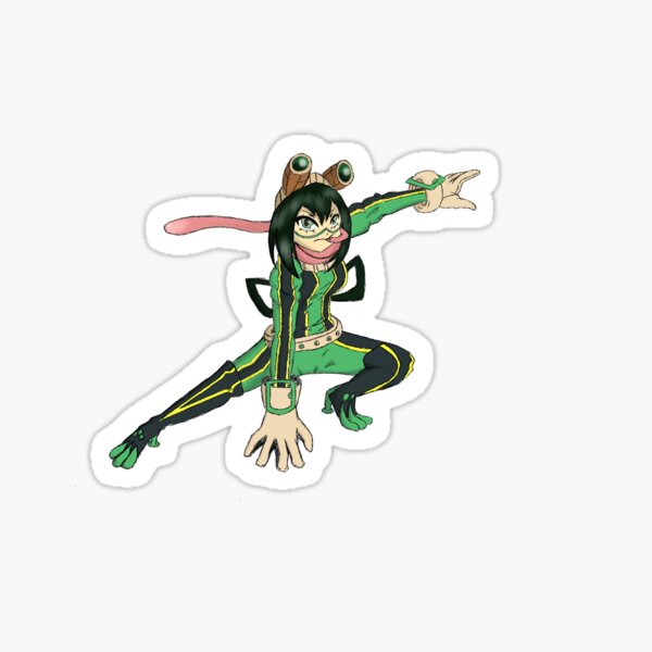 "Tsuyu Asui (Froppy) My Hero Academia" Sticker for Sale by Zayyaki ...