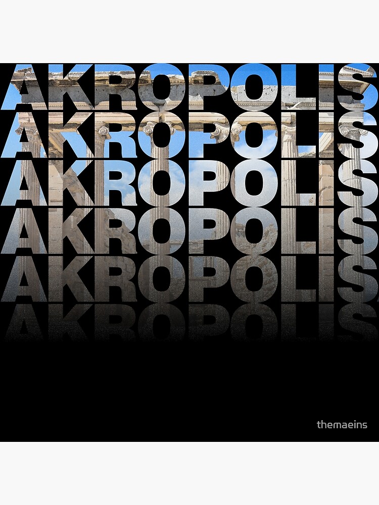 "Akropolis" Poster by themaeins | Redbubble