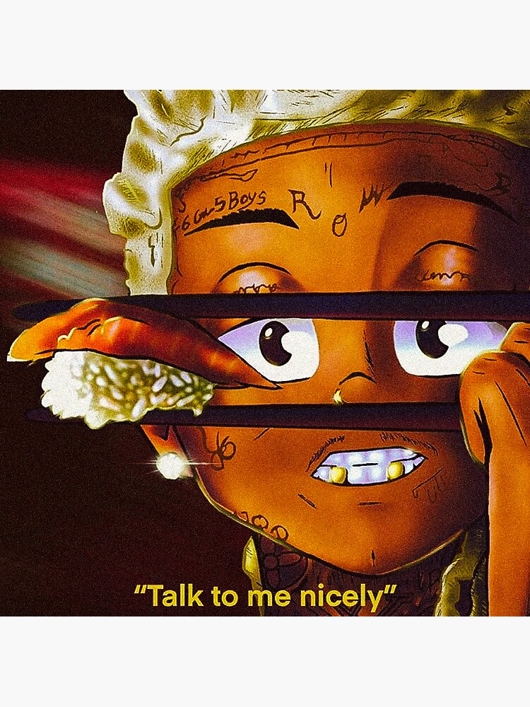 ""Talk to me nicely"" Sticker for Sale by TheFrenchGuySam | Redbubble