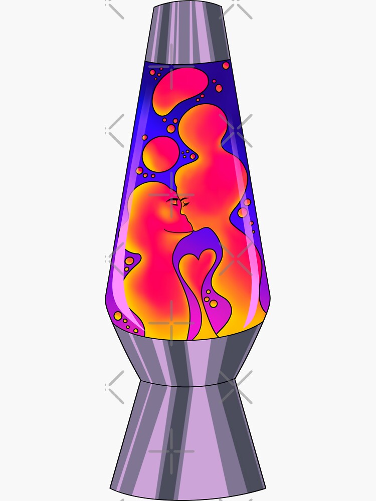 "Lava lamp love" Sticker for Sale by MissPennyLane | Redbubble