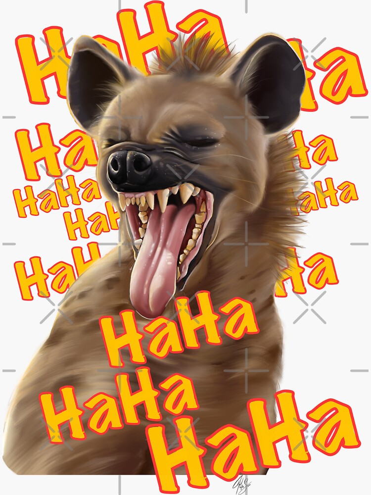 "Just laugh" Sticker by Seismica | Redbubble