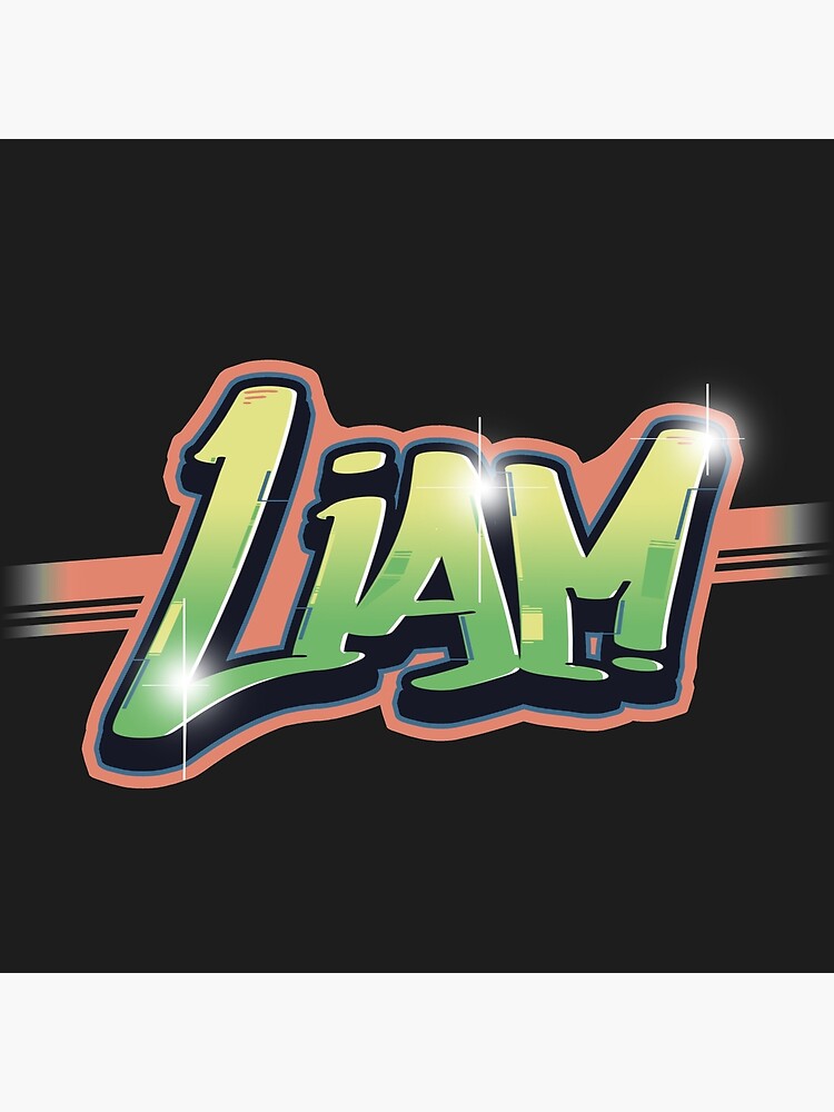 "Graffiti Name Liam" Art Board Print for Sale by Klonkel | Redbubble