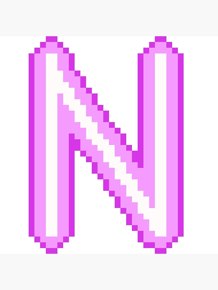 "Pixel Art N Schriftzug" Poster von Pixelsticks | Redbubble