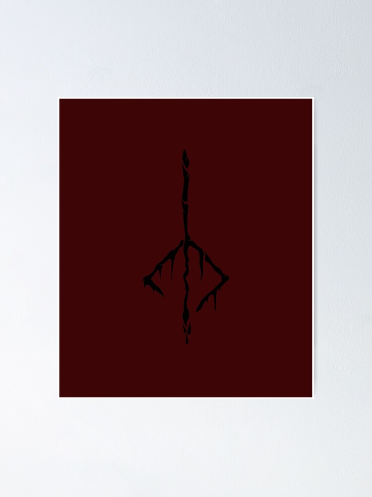 "Bloodborne hunter’s mark" Poster by Lazar3dd | Redbubble