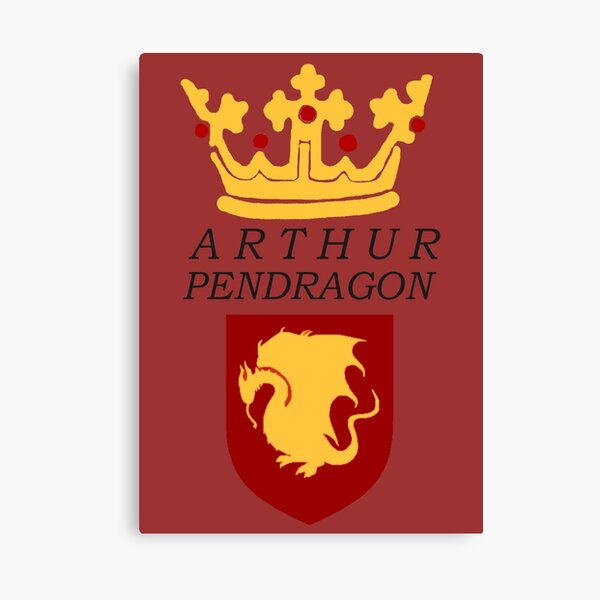 "Arthur Pendragon Crest Print (BBC Merlin)" Canvas Print by ...