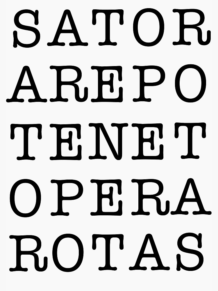 "Sator Square, Latin Palindrome" Art Print by Godfodder | Redbubble