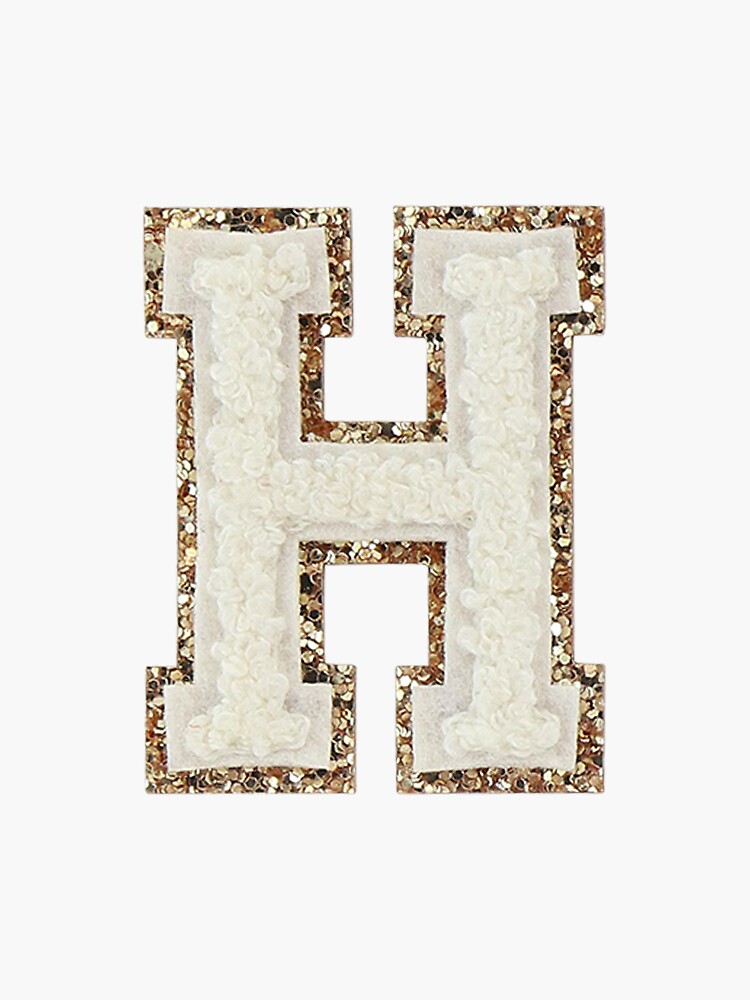 "Preppy White Varsity Letter H" Sticker for Sale by ktp100 | Redbubble