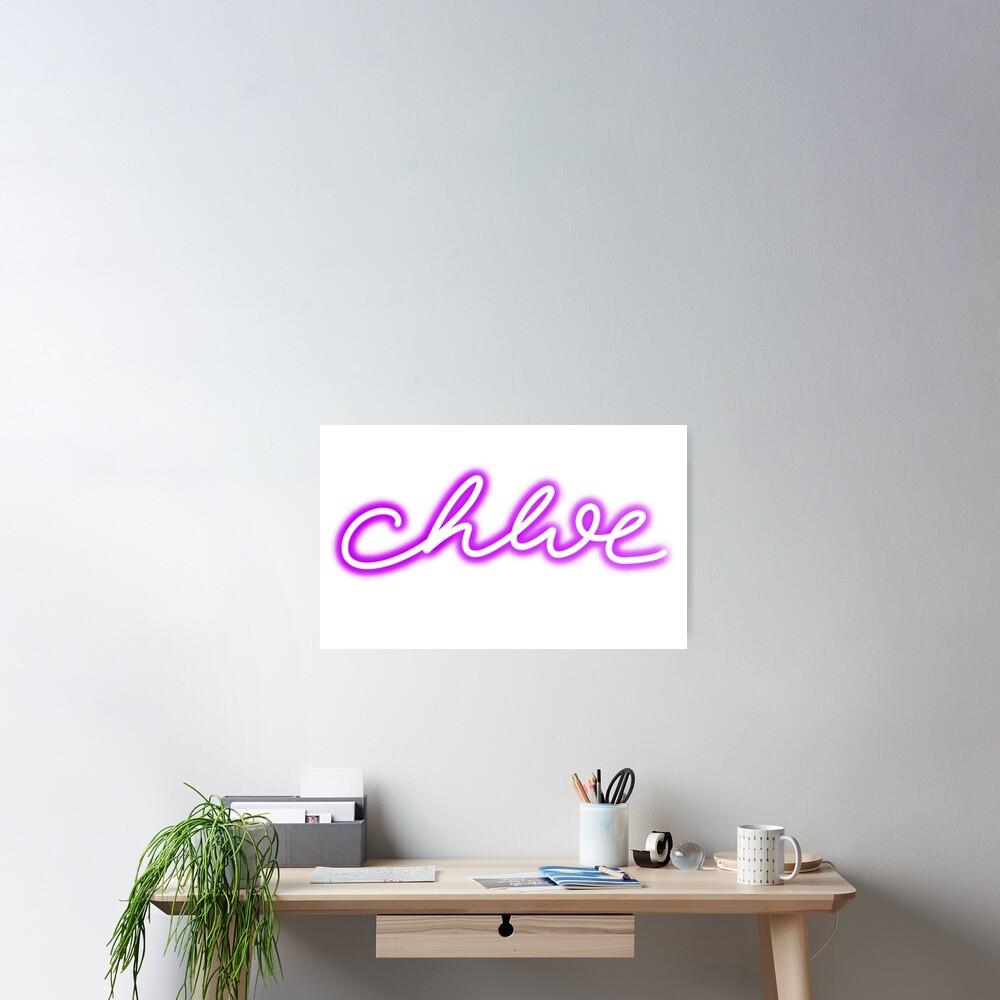 "Neon Chloe " Poster by chloesartworld | Redbubble