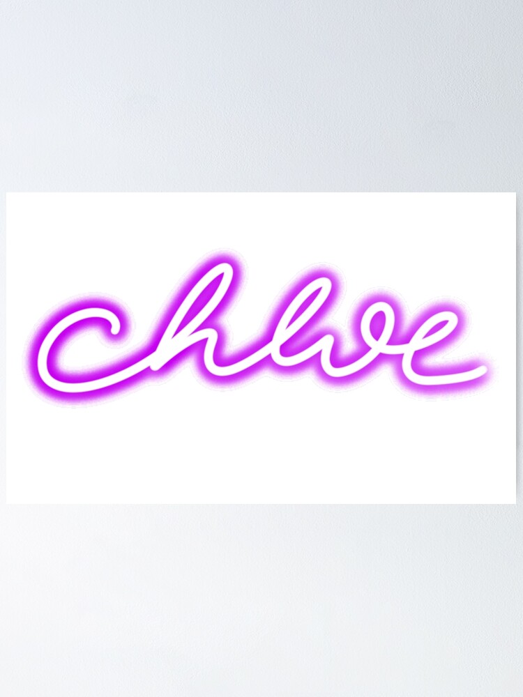 "Neon Chloe " Poster by chloesartworld | Redbubble