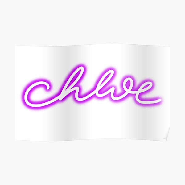 "Neon Chloe " Poster by chloesartworld | Redbubble