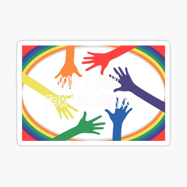 "int'l day for tolerance" Sticker for Sale by designeart7 | Redbubble