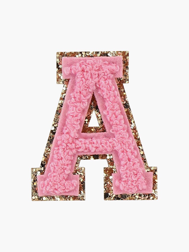 "Preppy Pink Varsity Letter A" Sticker for Sale by ktp100 | Redbubble