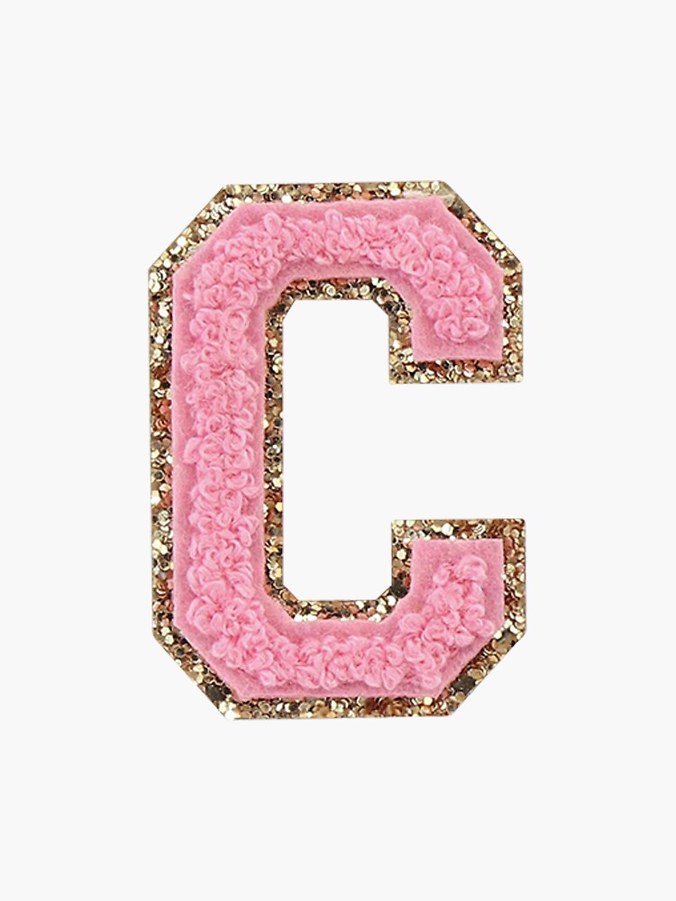 "Preppy Pink Varsity Letter C" Sticker for Sale by ktp100 | Redbubble
