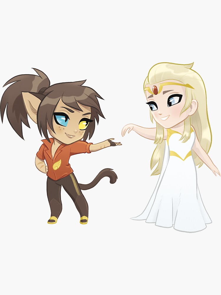Pegatina «Catradora Wish Chibis - Bailando Catra y Adora» de Ariaxe ...