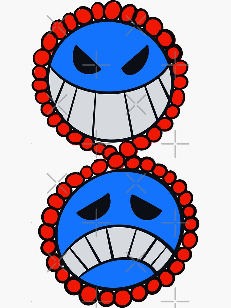 "Ace's Faces" Sticker for Sale by iamSR | Redbubble
