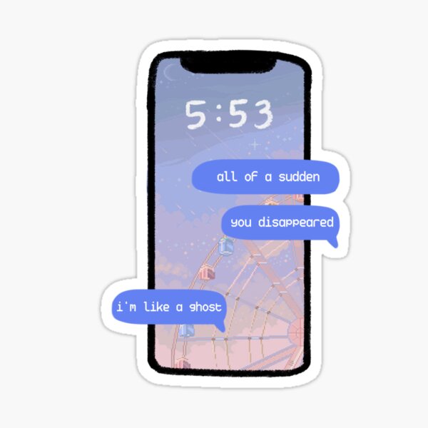 "TXT Ghosting Lyrics" Sticker for Sale by hugbeom | Redbubble