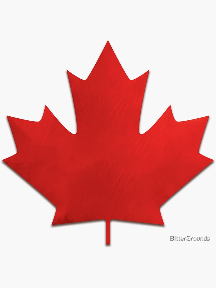 "Canadian Maple Leaf " Sticker for Sale by BitterGrounds | Redbubble