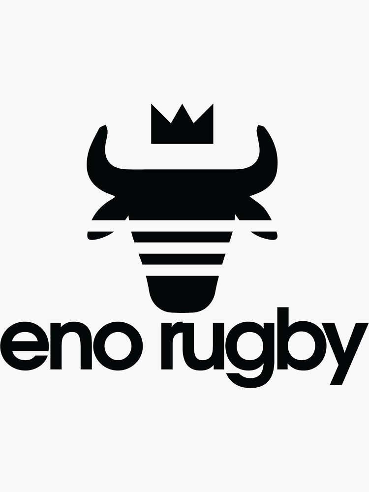 "Eno Black Logo" Sticker for Sale by EnoRugby | Redbubble