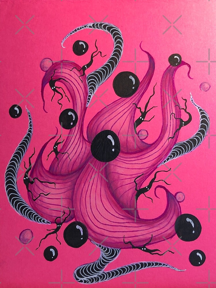 "pink alien blob" Poster for Sale by twistedteal | Redbubble