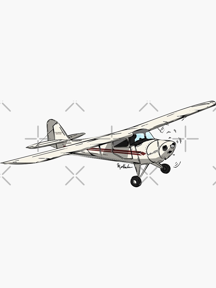 "Taylorcraft N95189" Sticker for Sale by Statepallets | Redbubble