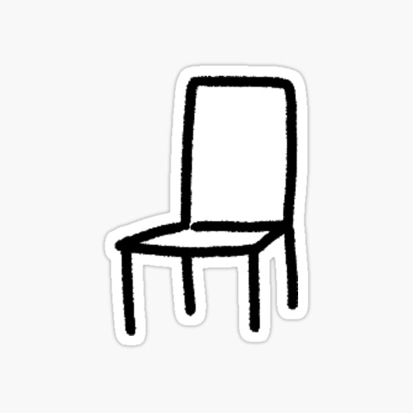 "chair" Sticker by eggravate | Redbubble