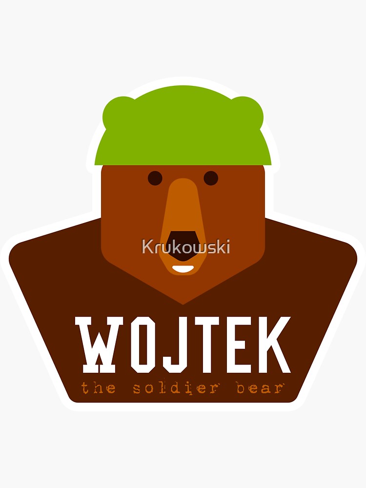 "Wojtek the Polish soldier Bear WWII" Sticker for Sale by Krukowski ...