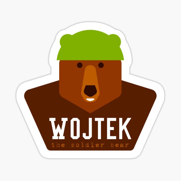 "Wojtek the Polish soldier Bear WWII" Sticker for Sale by Krukowski ...