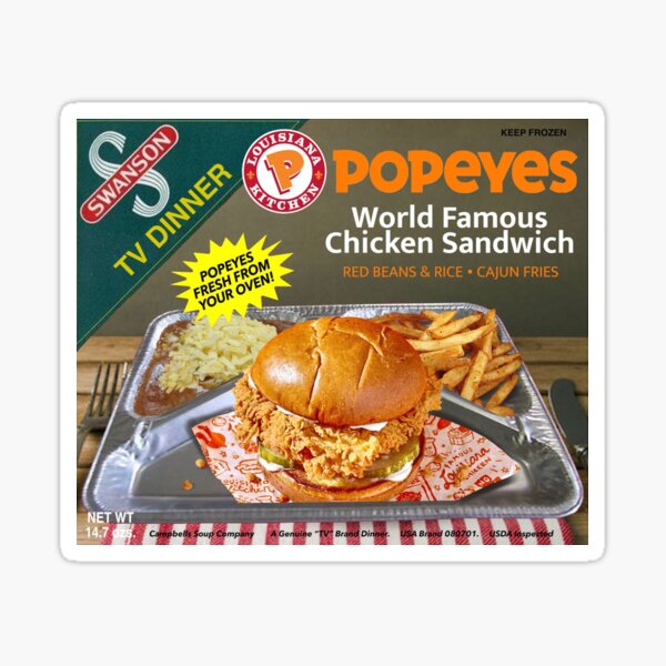 "Popeyes Vintage Dinner" Sticker for Sale by AlisaF | Redbubble
